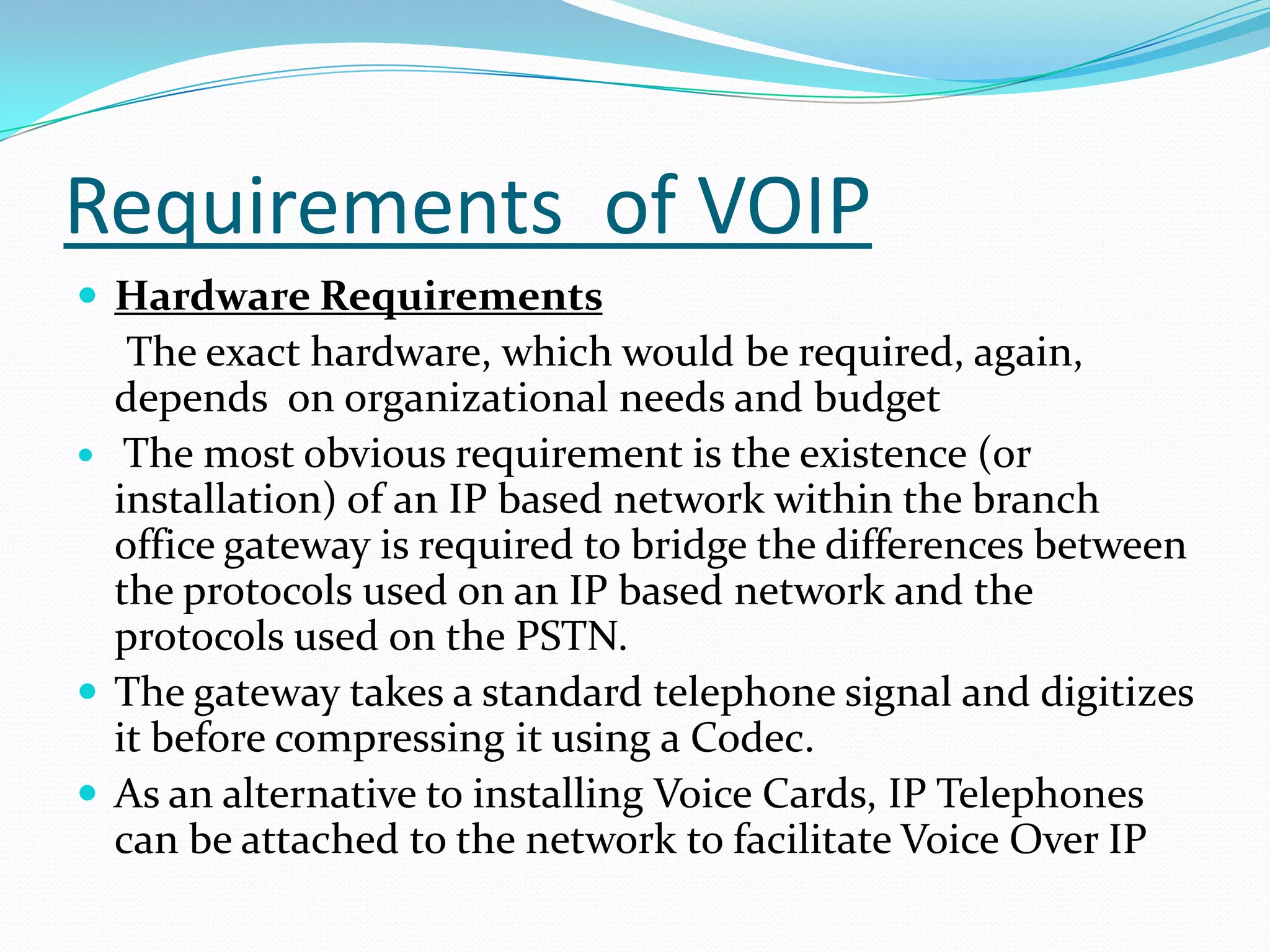 voice over internet protocol | PPTX