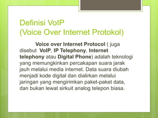 VoIP (Voice Over Internet Protocol) | PPTX