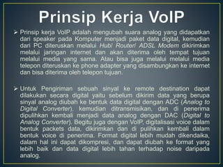 VoIP Voice Over Internet Protocol | PPTX