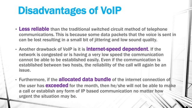Voice over Internet Protocol (VoIP) | PPTX