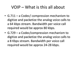 Voip basics | PPTX | Computer Networking | Computing