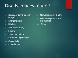 VOIP Pros & Cons | PPT