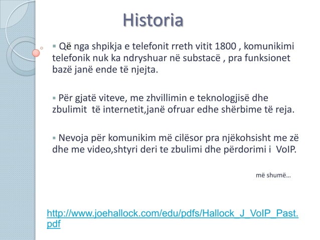 VoIP Presentation | PPTX