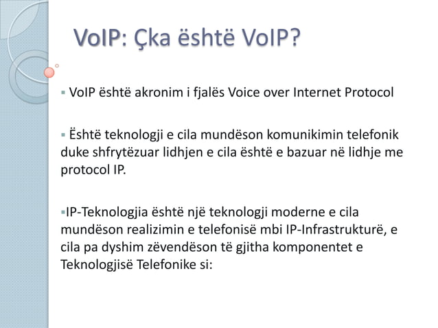 VoIP Presentation | PPTX