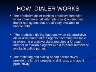 Vo Ip Based Predictive Dialer | PPT