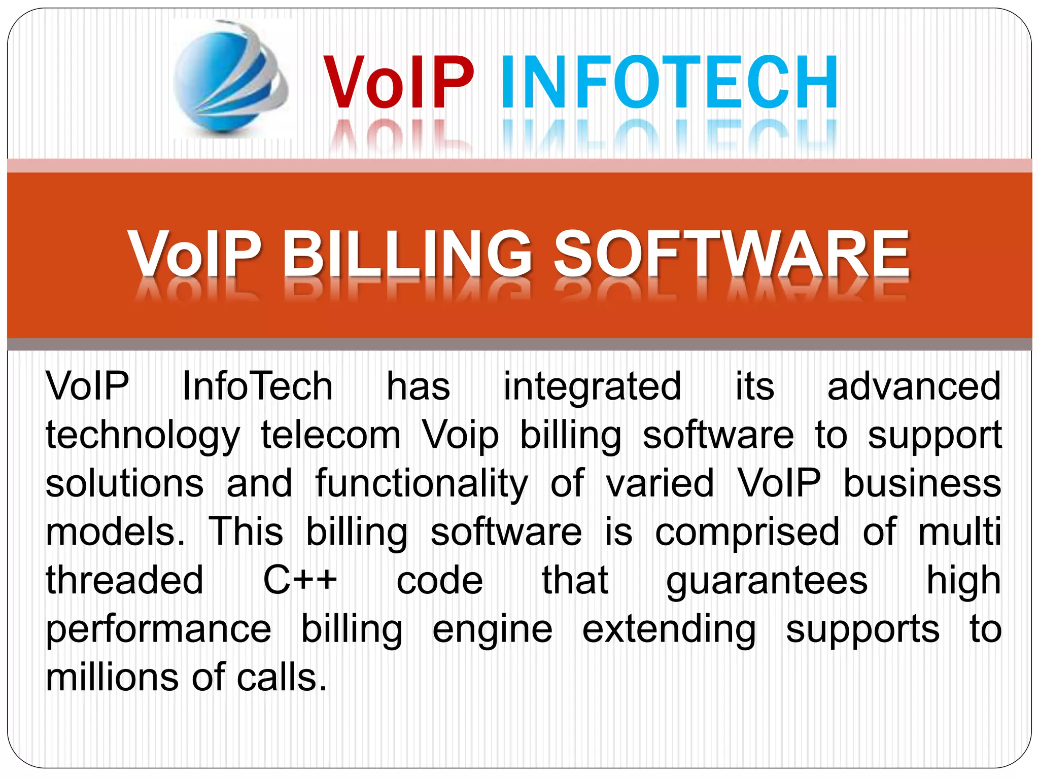 Voip billing software | PPT