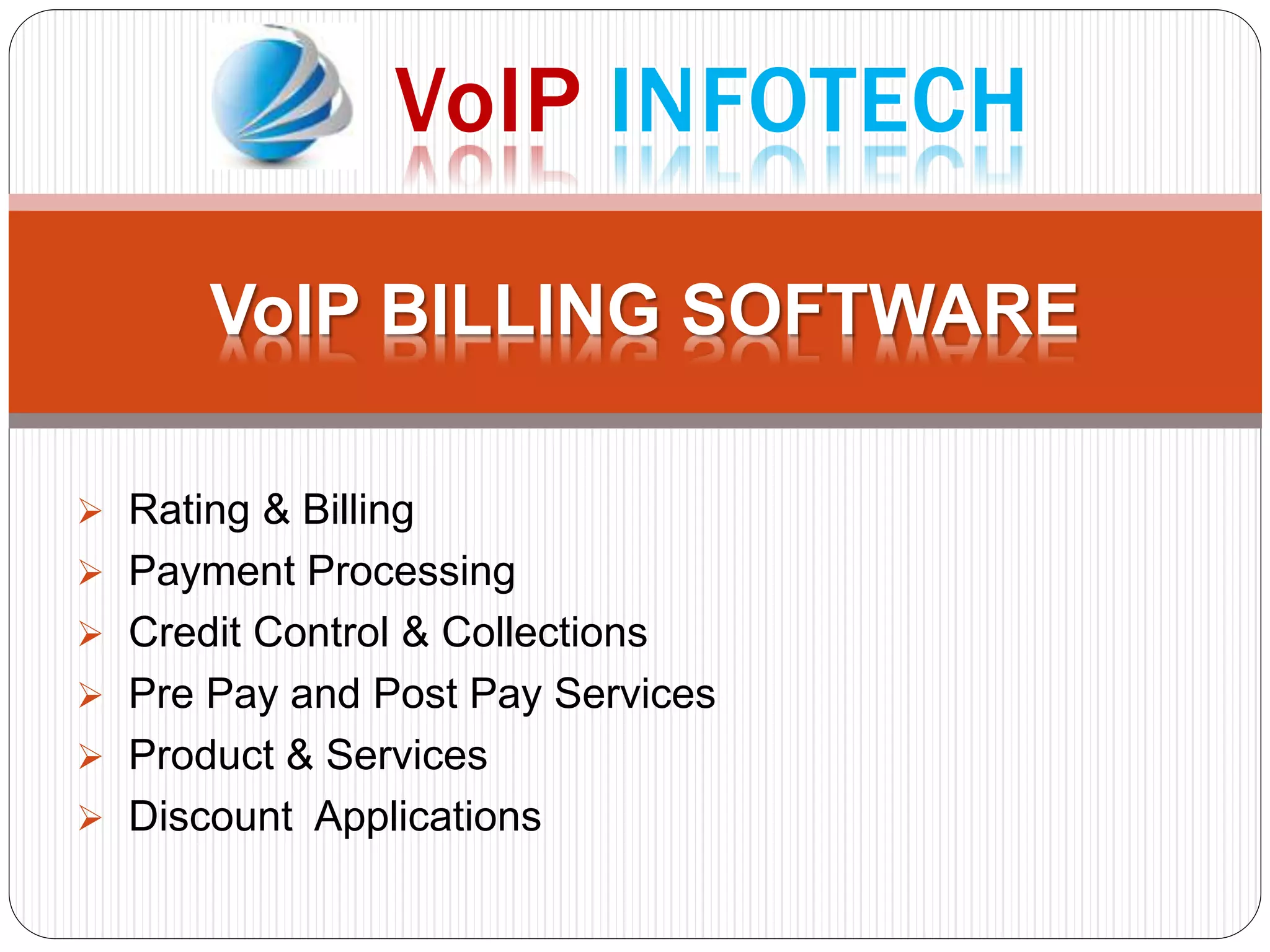 Voip billing software | PPT