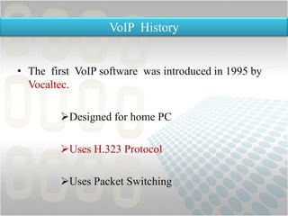 Voice over IP | PPTX | Computer Networking | Computing
