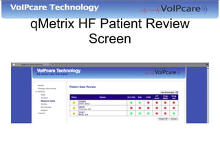 VoIPcare qMetrix for Healthcare | PPT