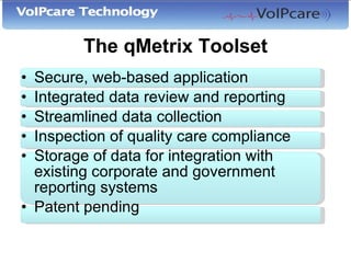 VoIPcare qMetrix for Healthcare | PPT