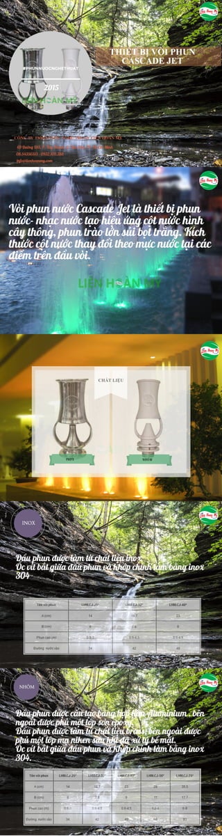 Vòi Phun Cascade Jet | PDF