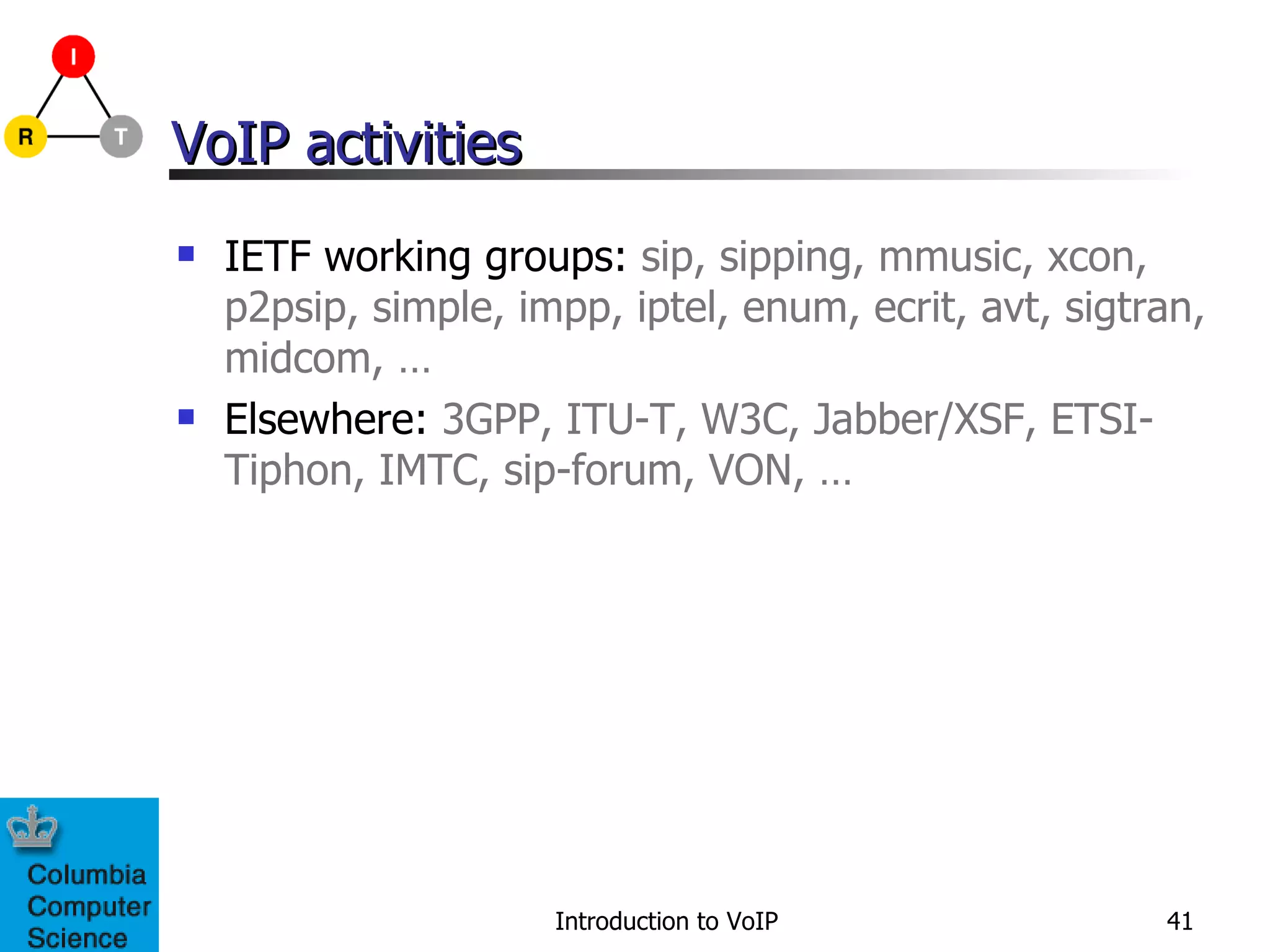 Introduction to VoIP using SIP | PPT
