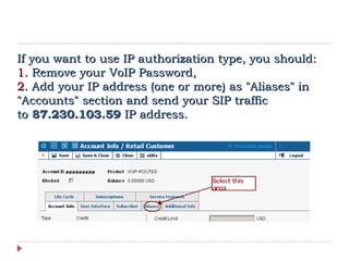VoIP Password and Account ID | PPS