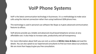 VoIP Phones - Future of VoIP Telephone Systems | PPT