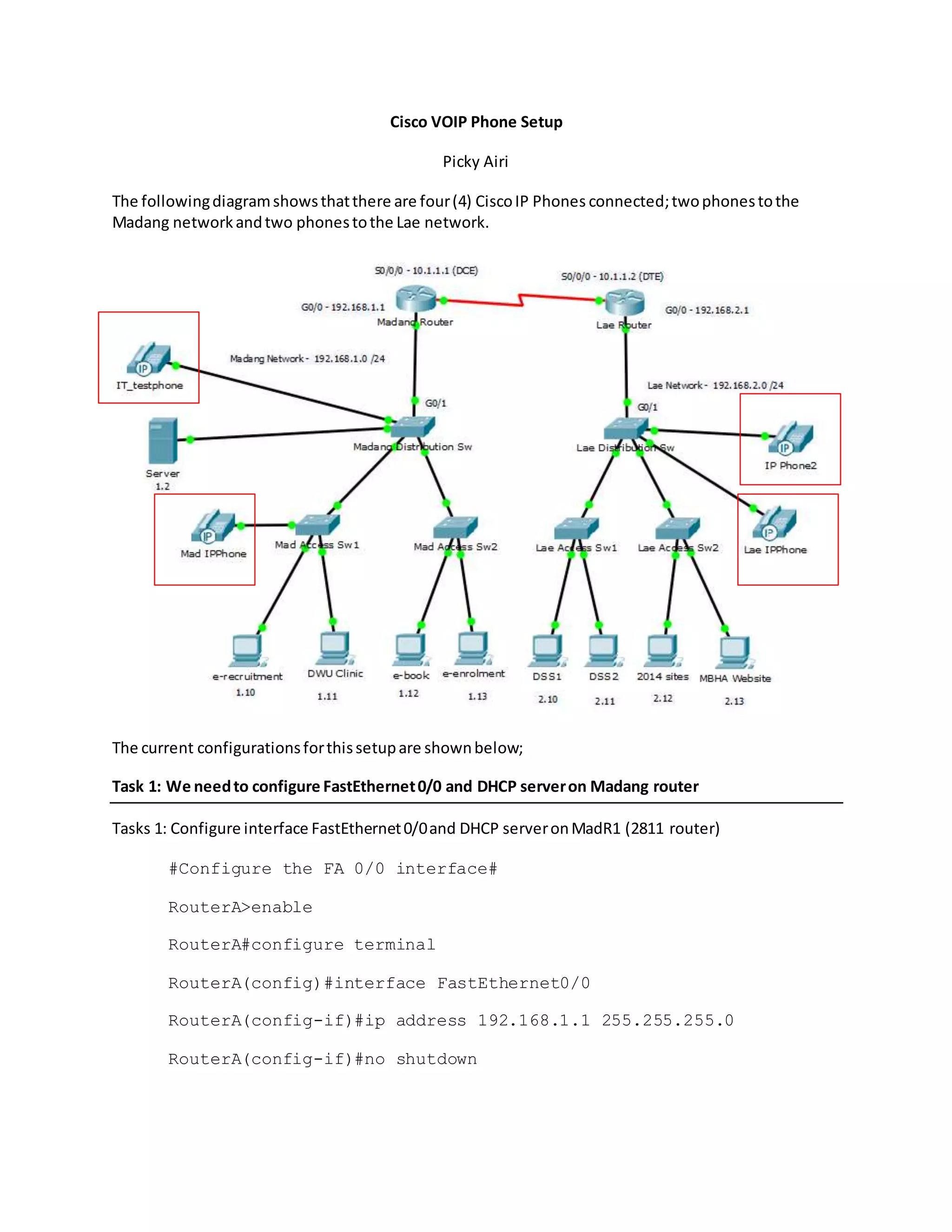 Voip phone setup | PDF