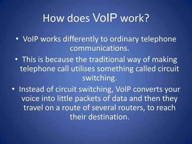 Voip powerpoint | PPTX | Computer Networking | Computing
