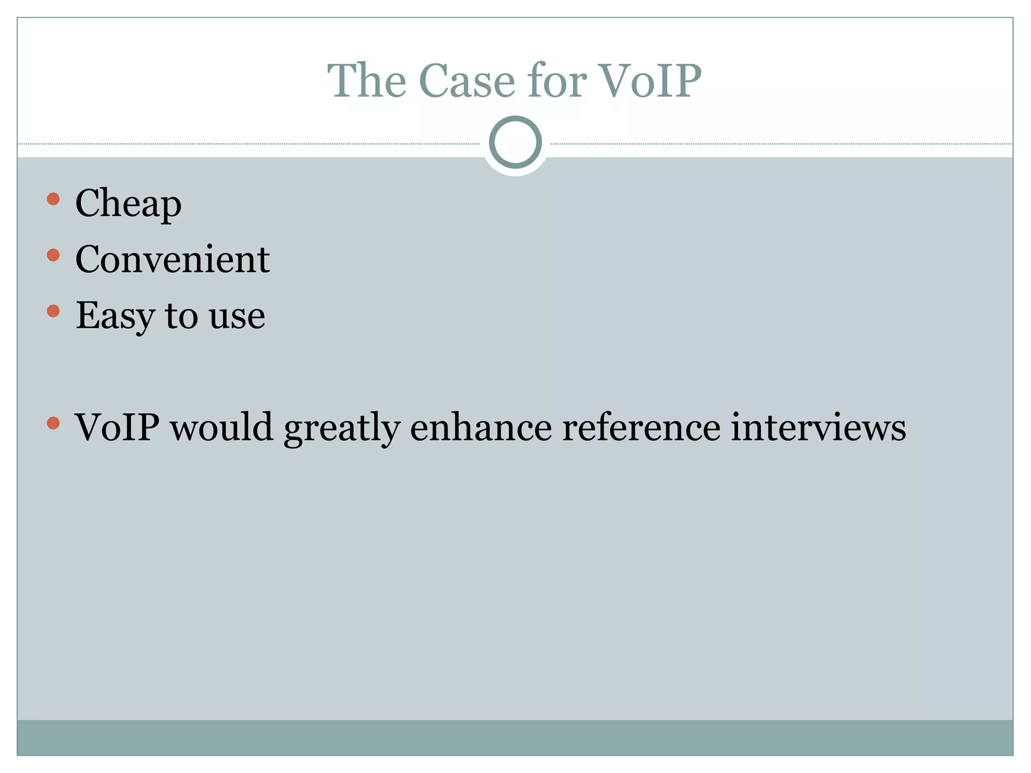 VoIP Presentation | PPT