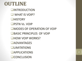 Voice over internet protocol (VoIP) | PPTX