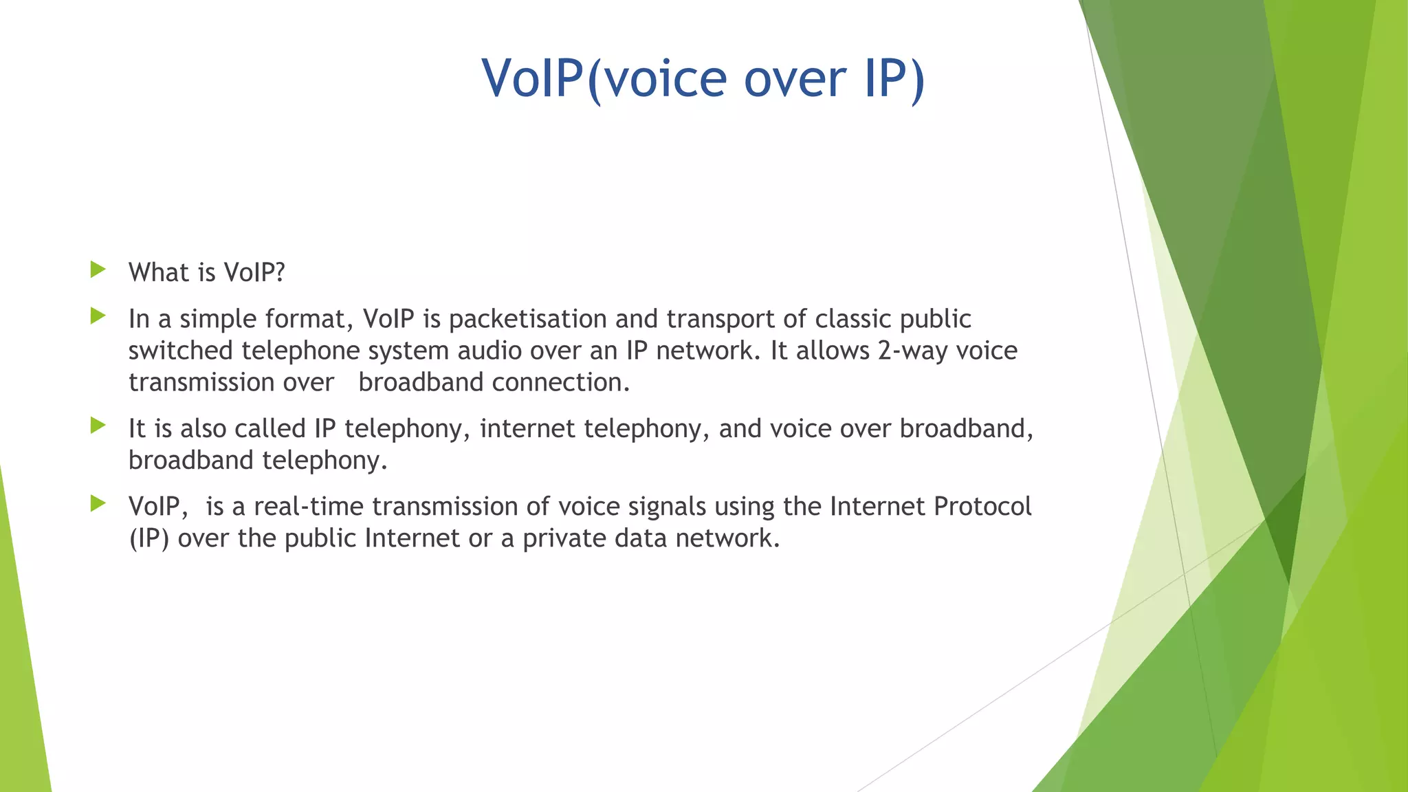 introduction to voip | PPT
