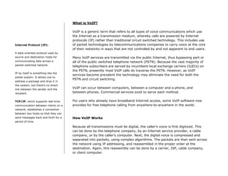 VoIP: Consumer Market Trends | PDF | Phone Services | Home Utilities