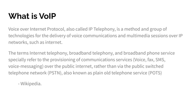 VoIP Service and Marketing using Odoo and Asterisk PBX | PPT