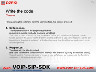 #1 How to develop a VoIP softphone in C# by using Ozeki VoIP SIP SDK ...