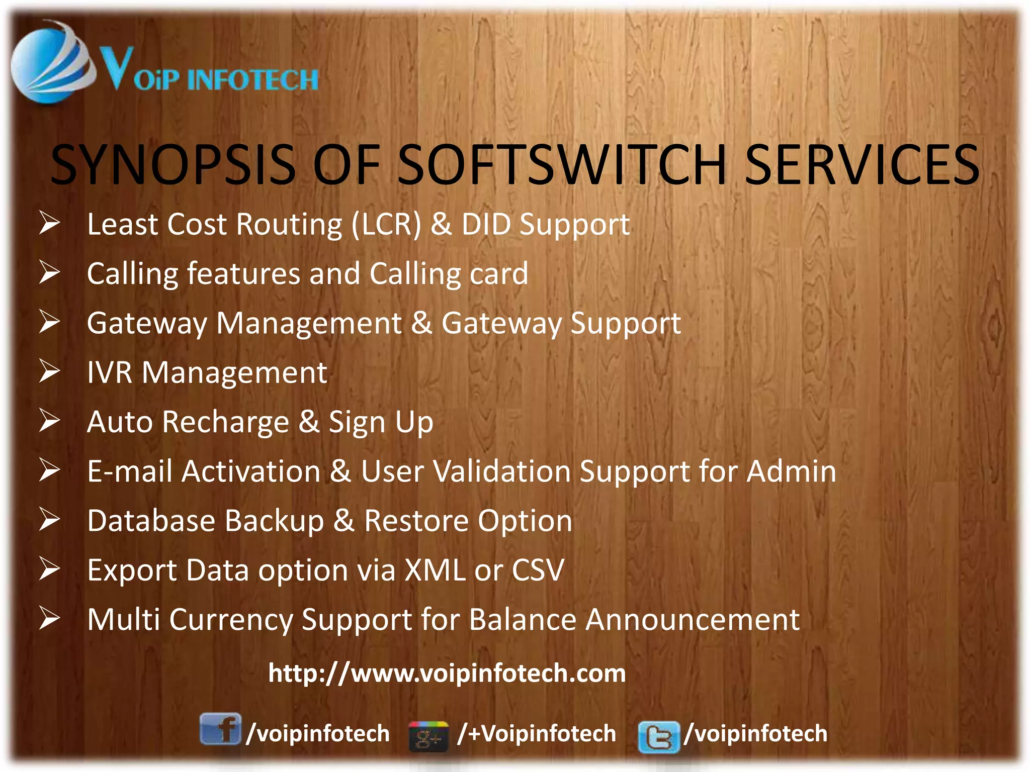 Voip softswitch providers | PPTX