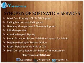Voip softswitch providers | PPTX