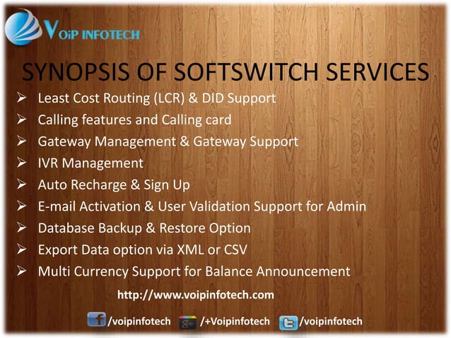Voip softswitch providers | PPTX