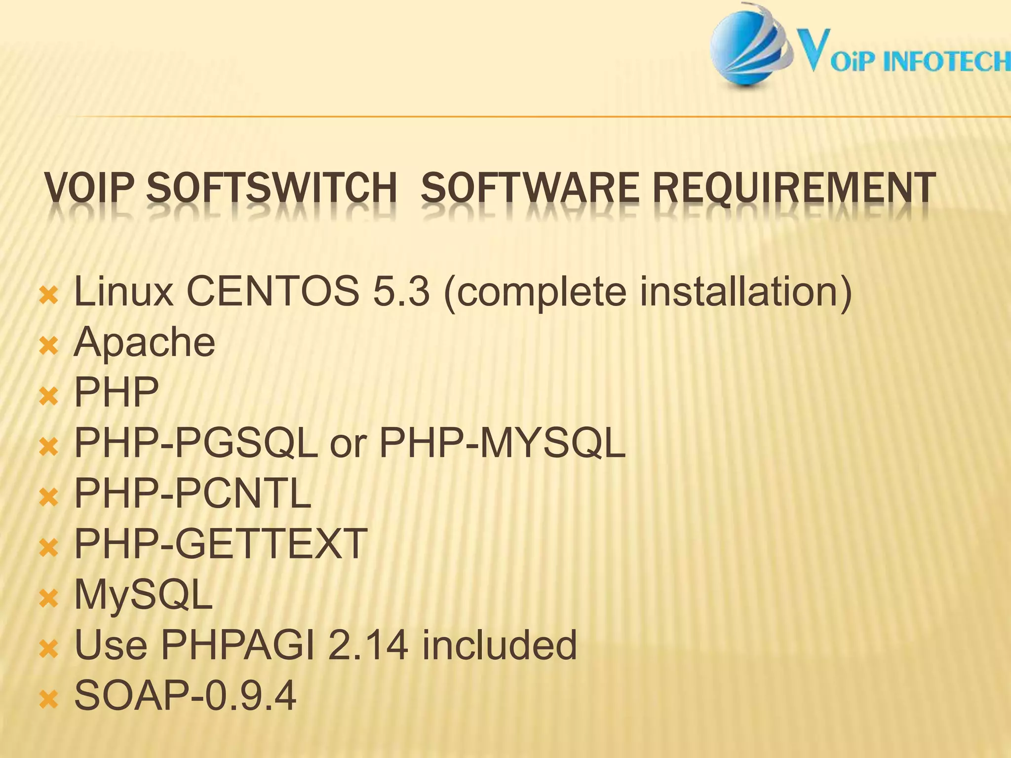 Voip softswitch software | PPTX | Computer Networking | Computing