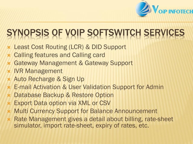 Voip softswitch software | PPT