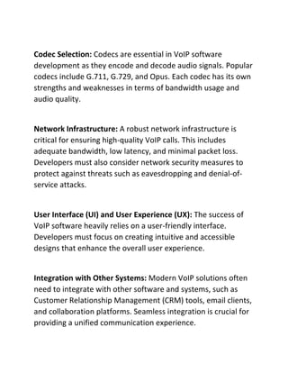 Innovative VoIP Solutions: A Guide to Software Development | PDF