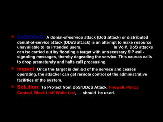 VoIP Threat and Security - I | PPT