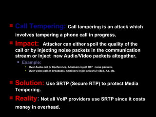 VoIP Threat and Security - I | PPT