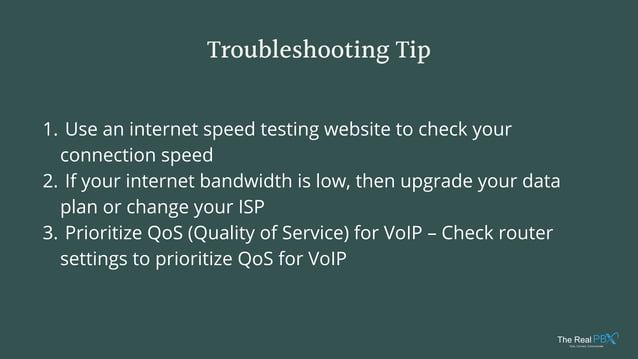 7 VoIP Troubleshooting Tips For Common Problems | PPT