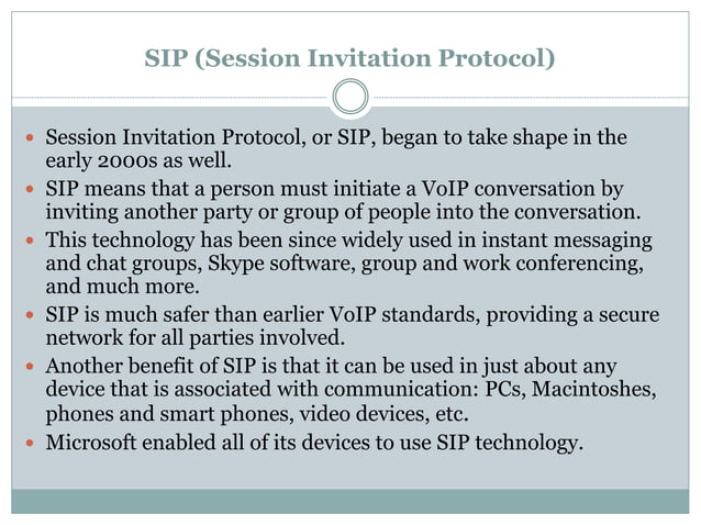 VoIP (Voice over Internet Protocol) | PPTX