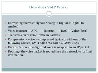 VoIP (Voice over Internet Protocol) | PPTX