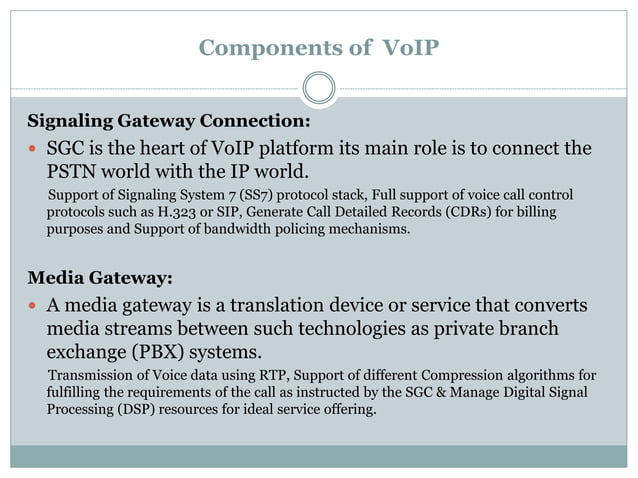 VoIP (Voice over Internet Protocol) | PPTX