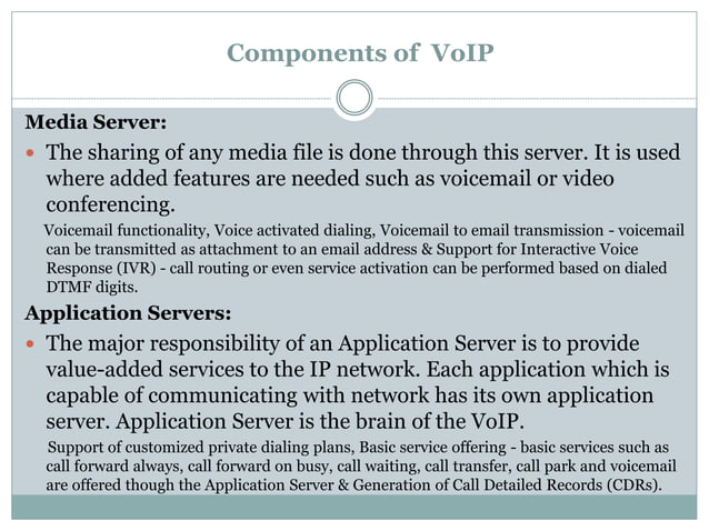 VoIP (Voice over Internet Protocol) | PPTX