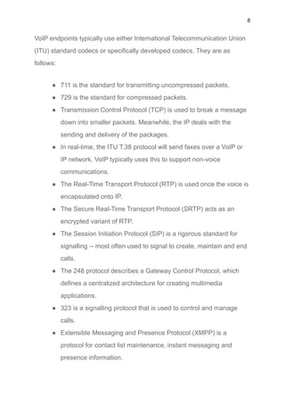 VoIP (Voice over Internet Protocol).pdf | Internet | Computing