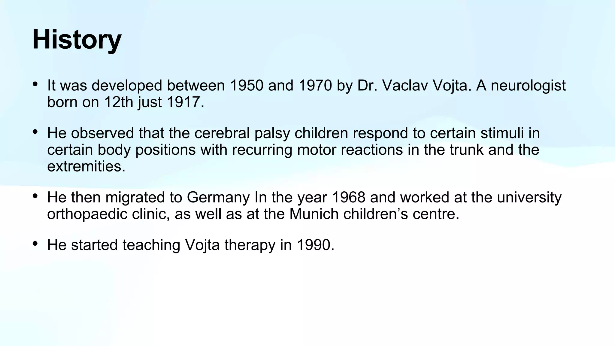 vojta therapy | PPTX