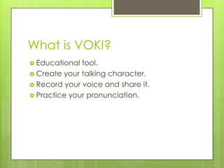 Voki | PPSX | Technology & Computing