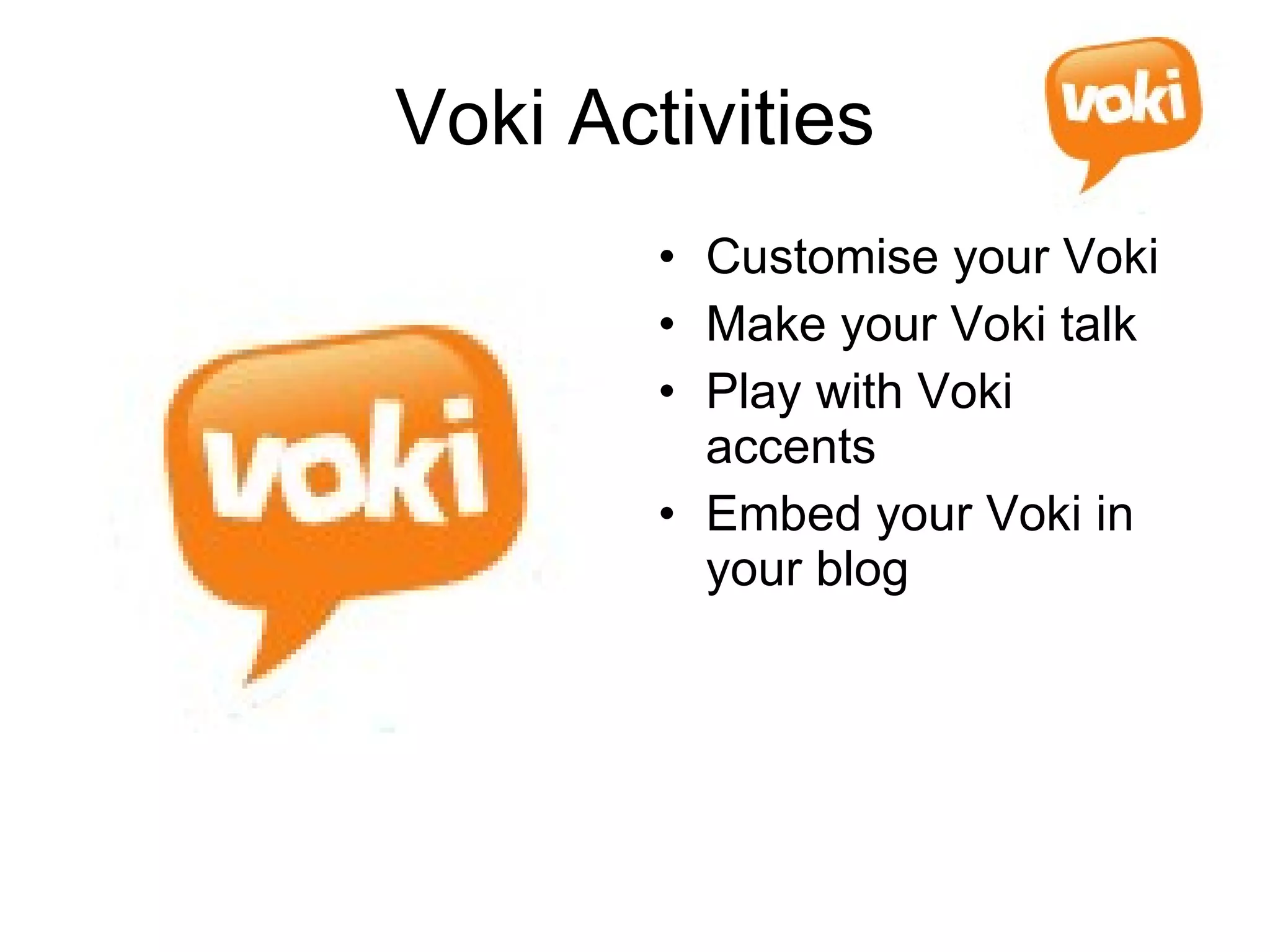 Voki Activities | PPT