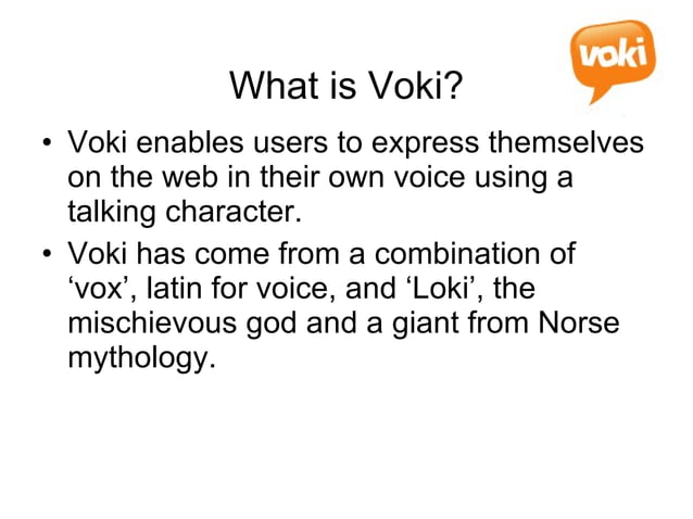 Voki Activities | PPT