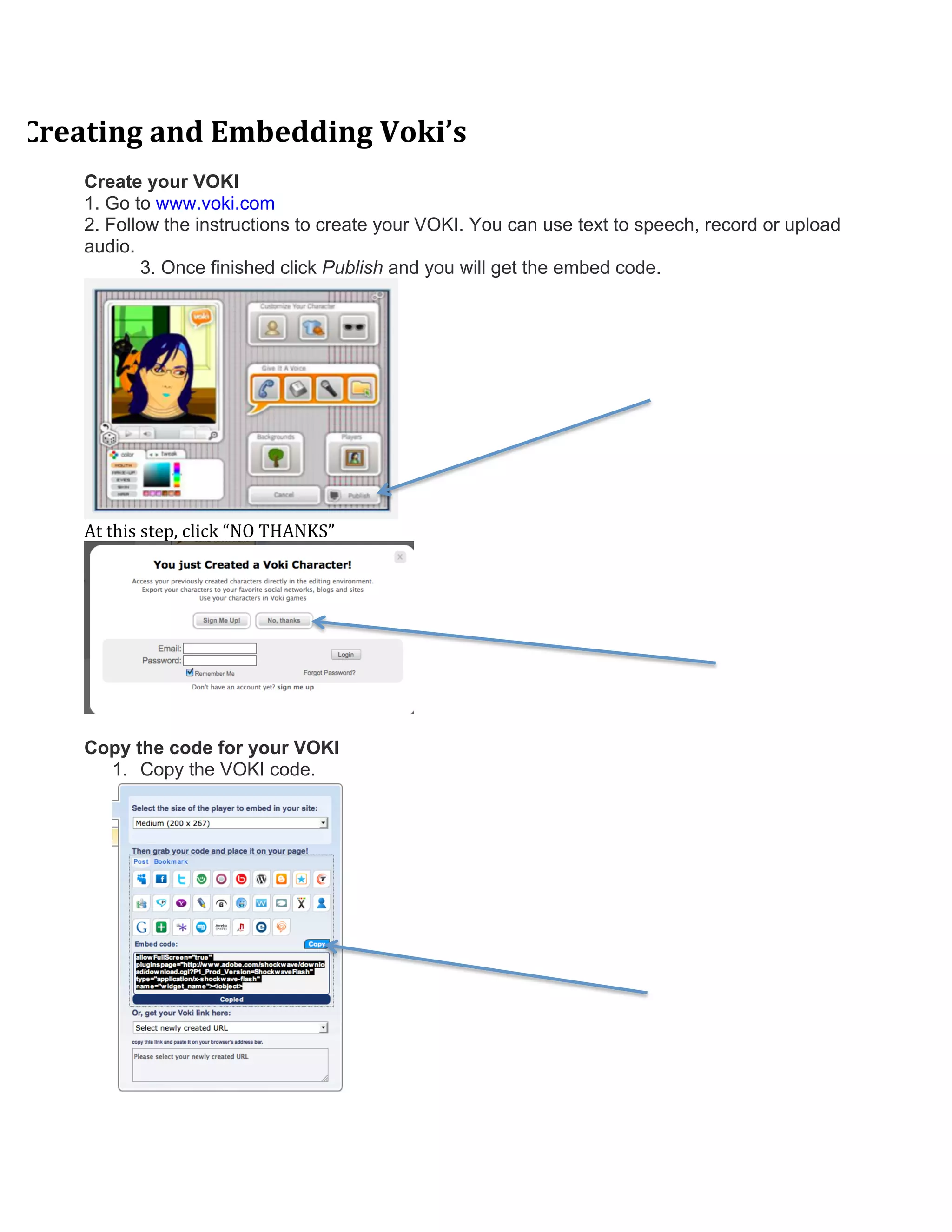 Voki in collab space | PDF