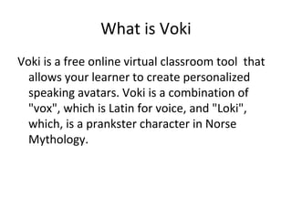 Voki presenation | PPT