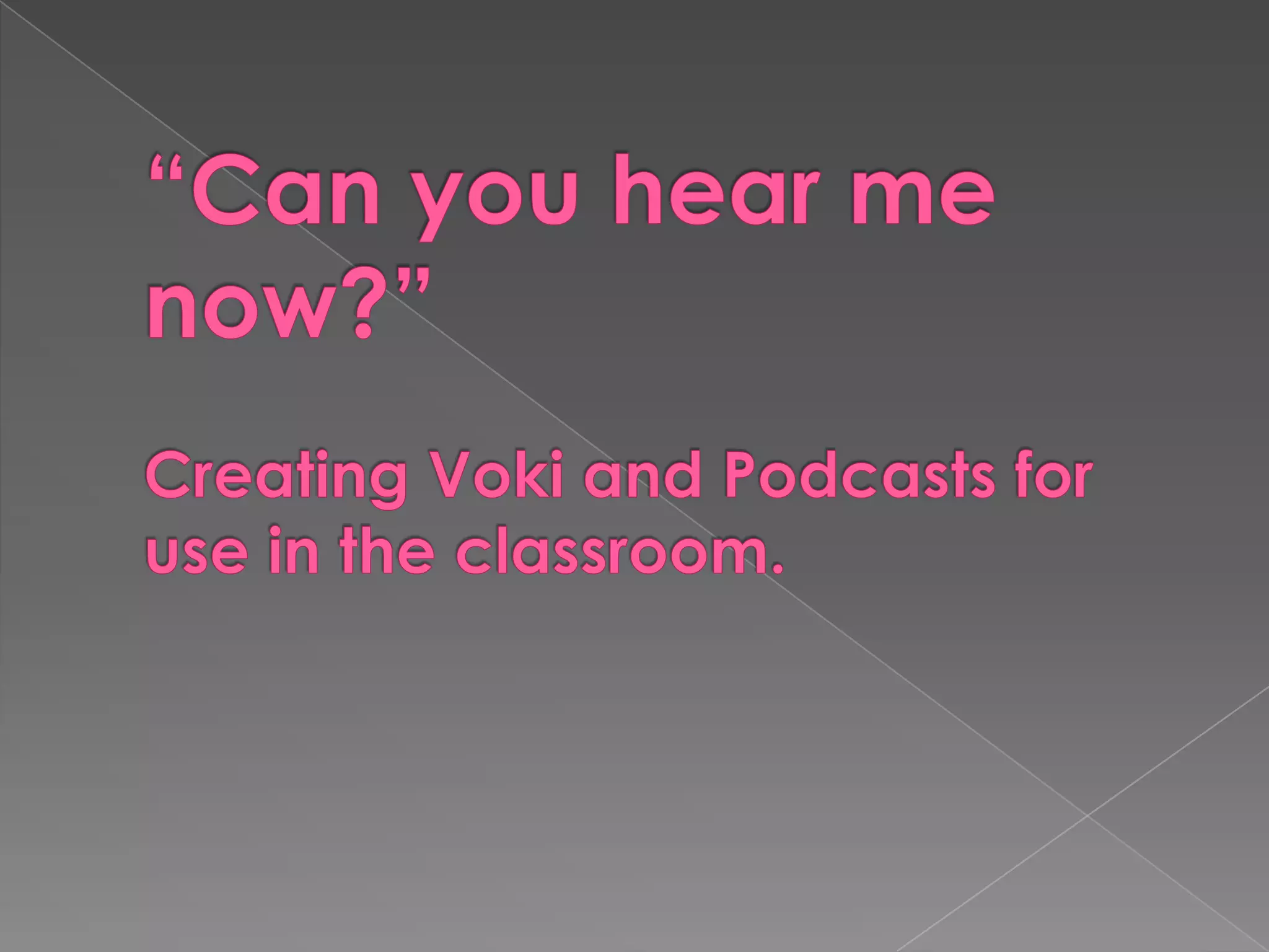 Vokipresentation | PPTX