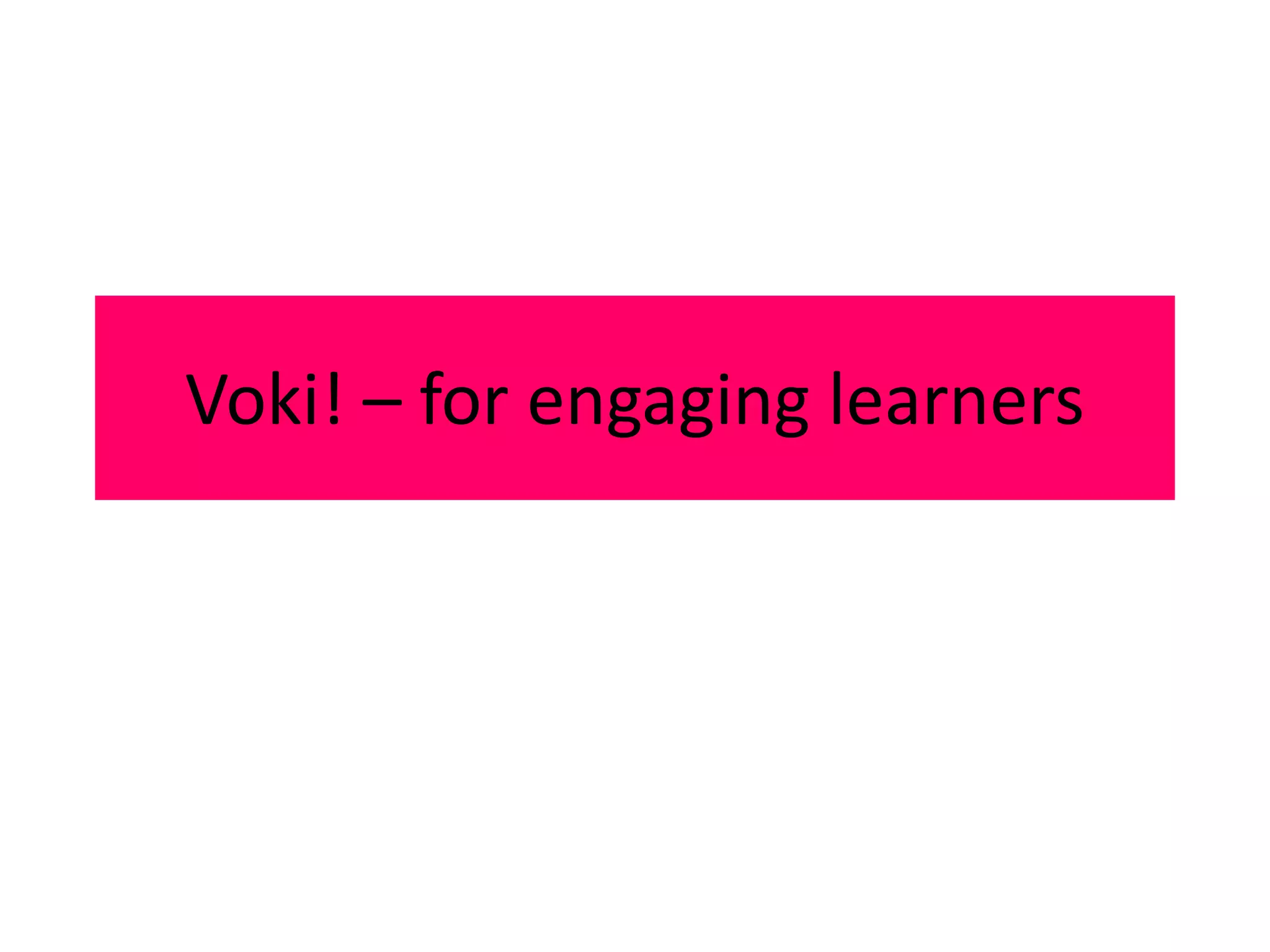 Voki presentation | PPT