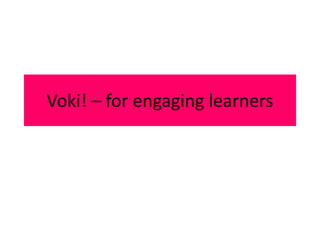 Voki presentation | PPT