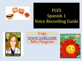 Voki recording Instructions | PPT
